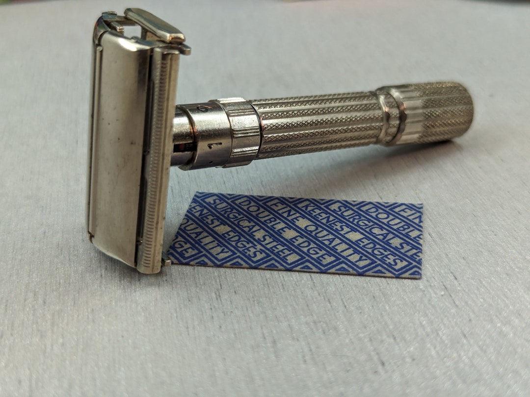 1960 Gillette FATBOY Adjustable Vintage Safety Razor Date Code F1 - Etsy