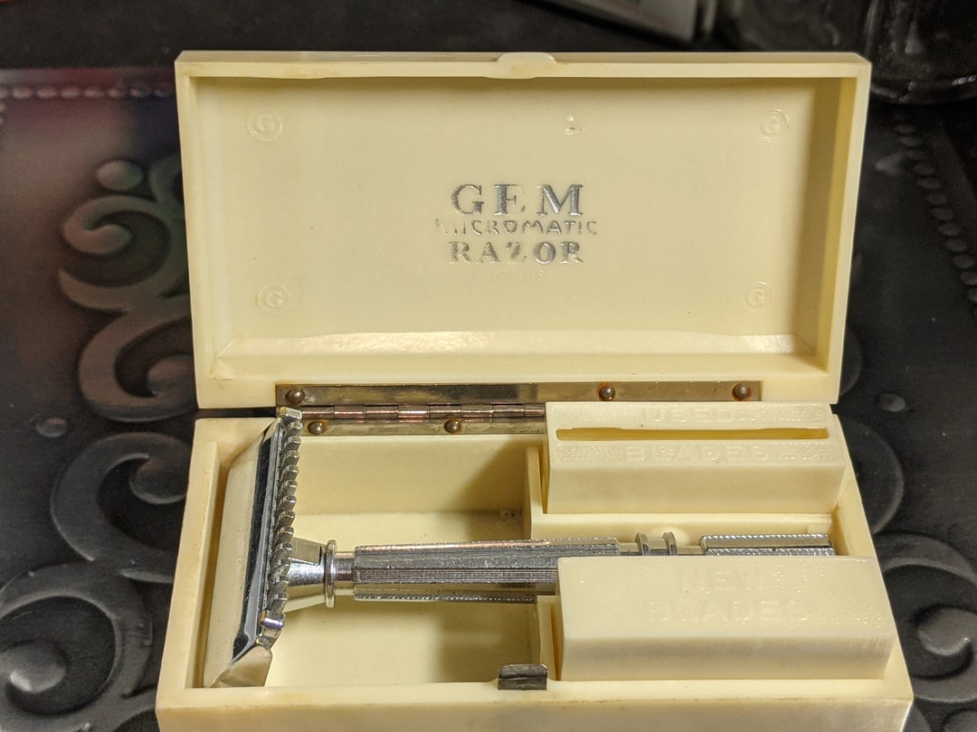 1930s Gem Silver Micromatic Vintage Open Comb TTO Single Edge Safety ...