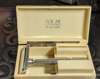 1930s Gem Silver Micromatic Vintage Open Comb TTO Single Edge Safety ...