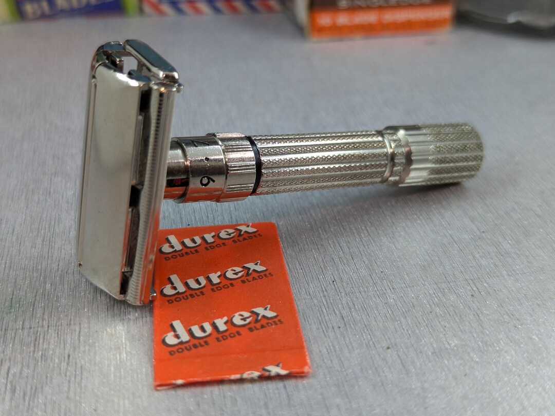 1959 Gillette FATBOY Adjustable Vintage Safety Razor Date Code E4 - Etsy