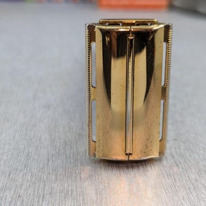 1969 Gillette GOLD Super Adjustable 109 Vintage Safety Razor Date Code ...
