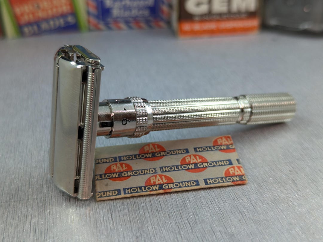1964 Gillette Slim Adjustable Vintage Safety Razor Date Code J4 - Etsy