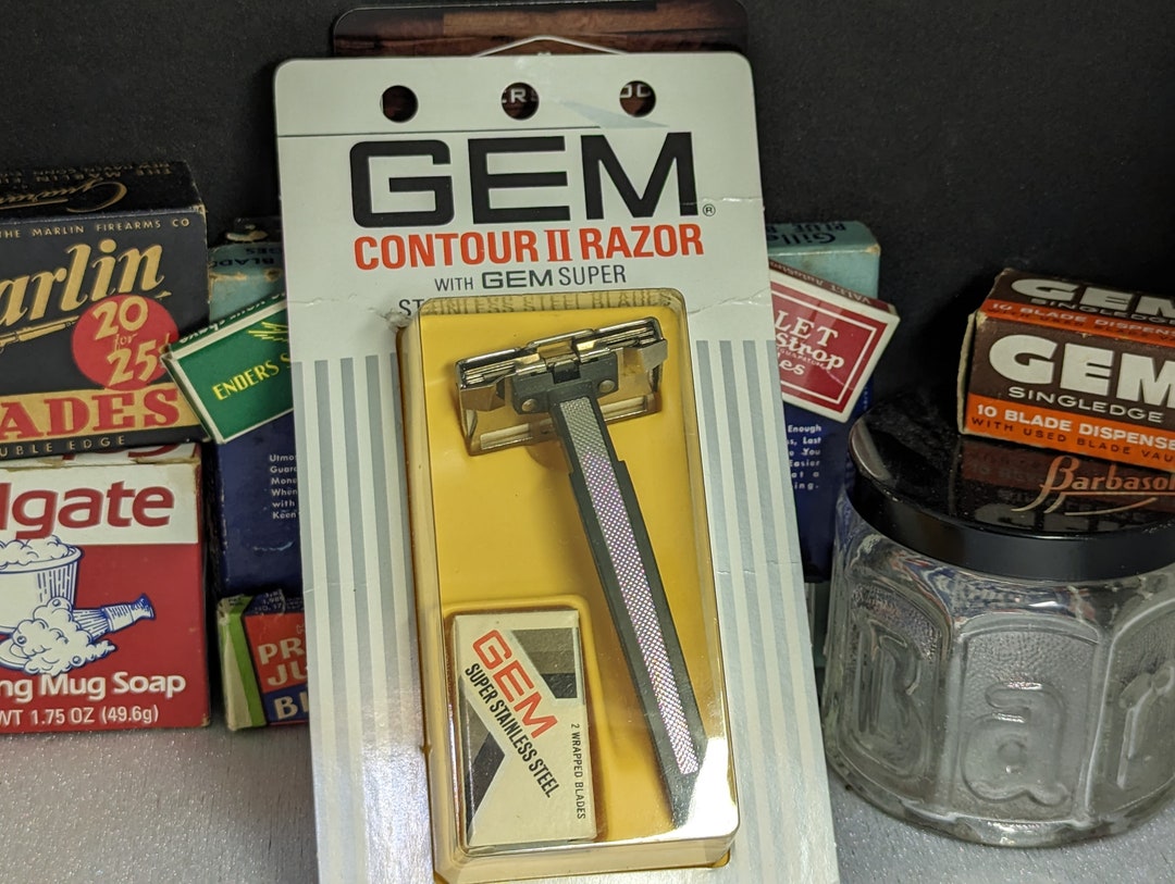 1970s GEM CONTOUR II Single Edge Safety Razor With Blades - Etsy