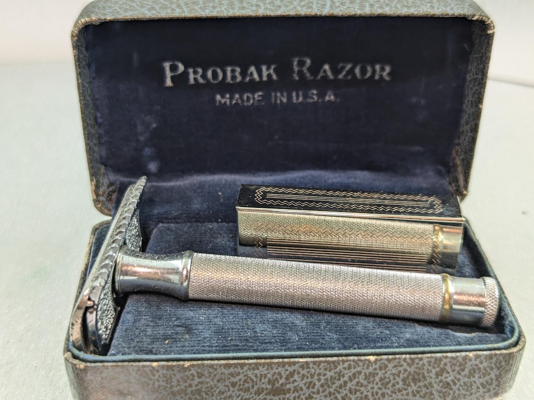 1930s PROBAK Vintage Safety Razor Set in Case - RARE! - Etsy