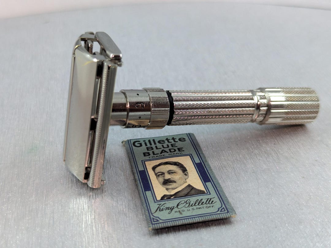 1960 Gillette FATBOY Adjustable Vintage Safety Razor Date Code F2 - Etsy