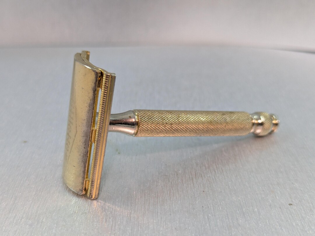 1940s Gillette GOLD Tech Vintage Safety Razor - Etsy