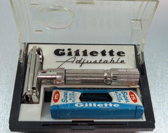 1961 Gillette FATBOY Adjustable Vintage Safety Razor Date Code G1 - Etsy