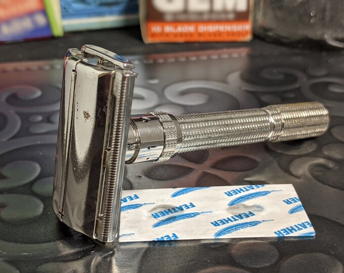 1962 Gillette Slim Adjustable Vintage Safety Razor Date Code H2 - Etsy