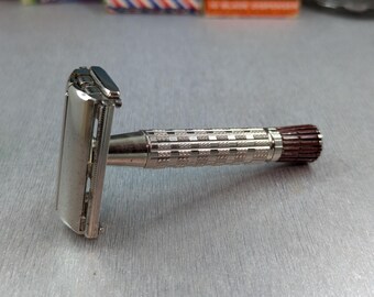 1951 Gillette black TIP Aluminum Handle Super Speed Vintage Safety ...