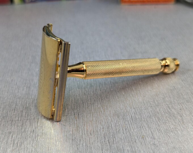1940s Gillette GOLD Tech Vintage Safety Razor - No Date Code - Etsy
