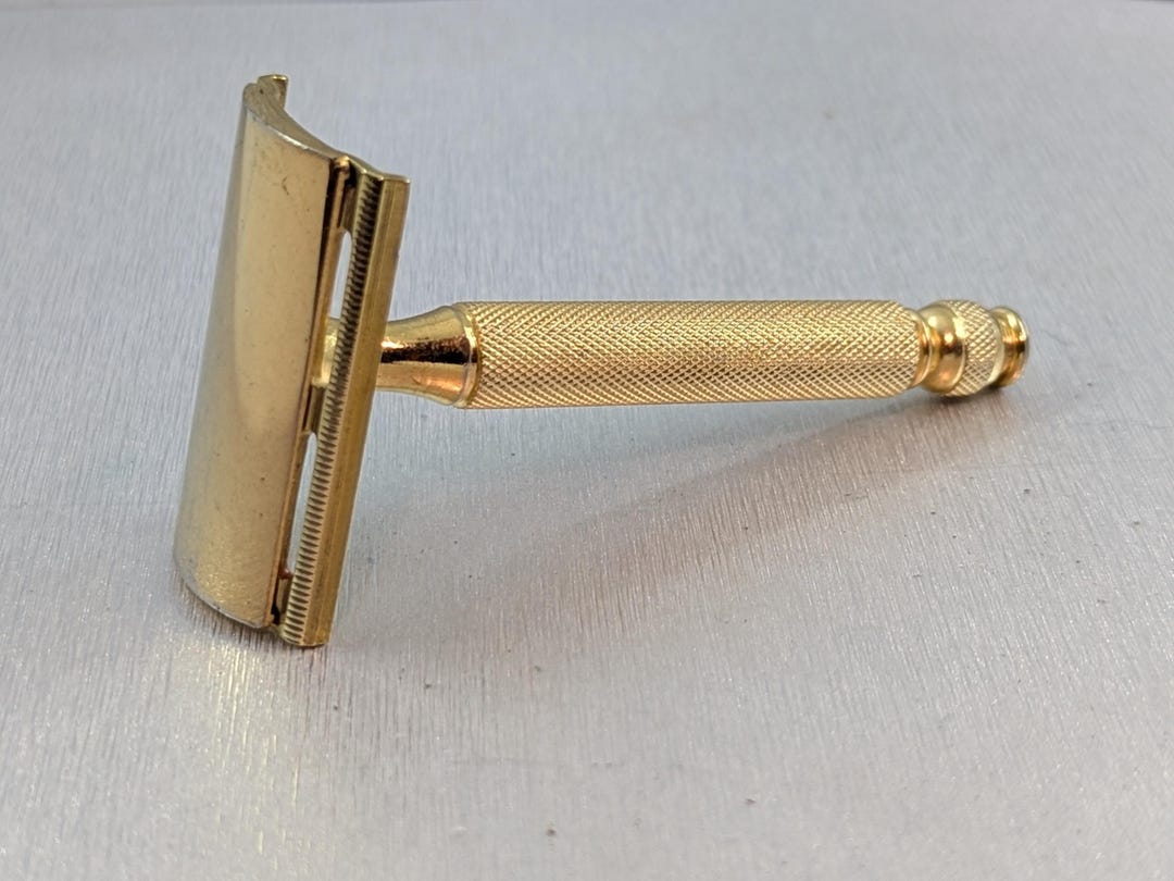 1940s Gillette GOLD Tech Vintage Safety Razor - Etsy