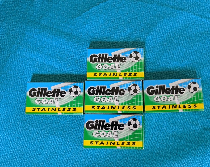 Gillette Goal Stainless DE Safety Razor Blades 25-new Blades - Etsy