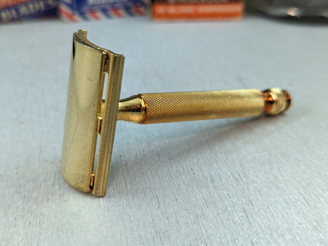 1940s Gillette GOLD Tech Vintage Safety Razor - No Date Code - Etsy