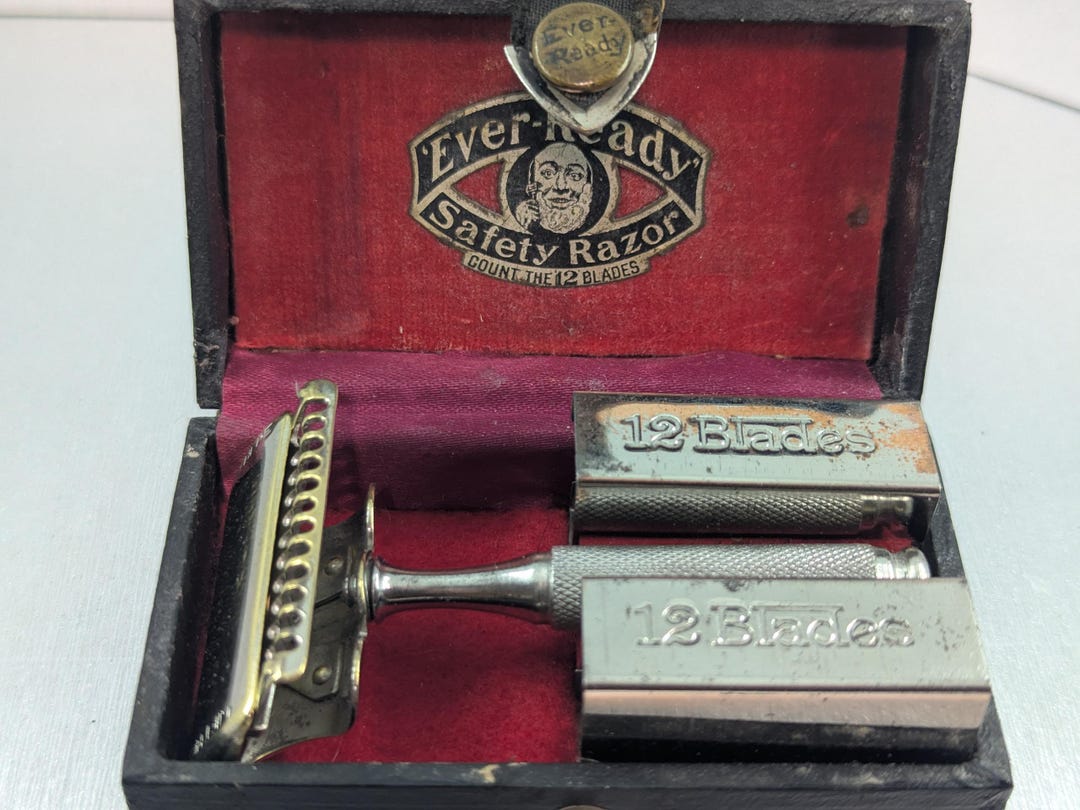 1917 EVER-READY Model "1914" Short Handle Vintage Single Edge Safety ...