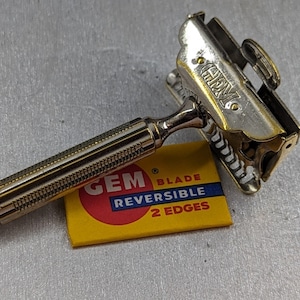 1920s GEM Model 1912 "squat Head" Vintage Single Edge Safety Razor - Etsy