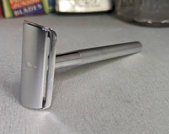 BEAUTIFUL COPPER 3 Piece Long Handle Double Edge Closed Comb Safety ...