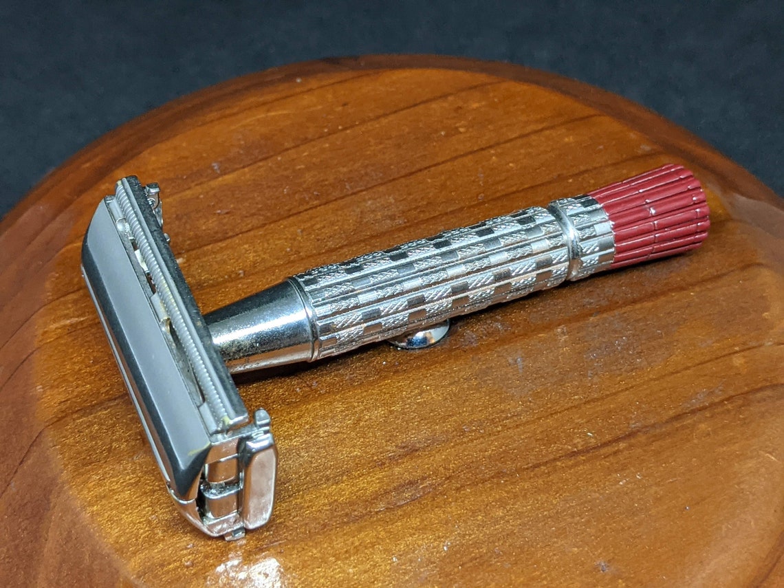 1957 Gillette RED TIP Super Speed Vintage Safety Razor Date | Etsy