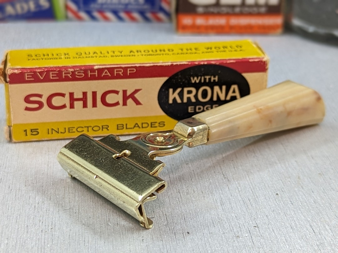 1946-1955 Ever-sharp Schick Injector Type G1 Single Edge Safety Razor ...