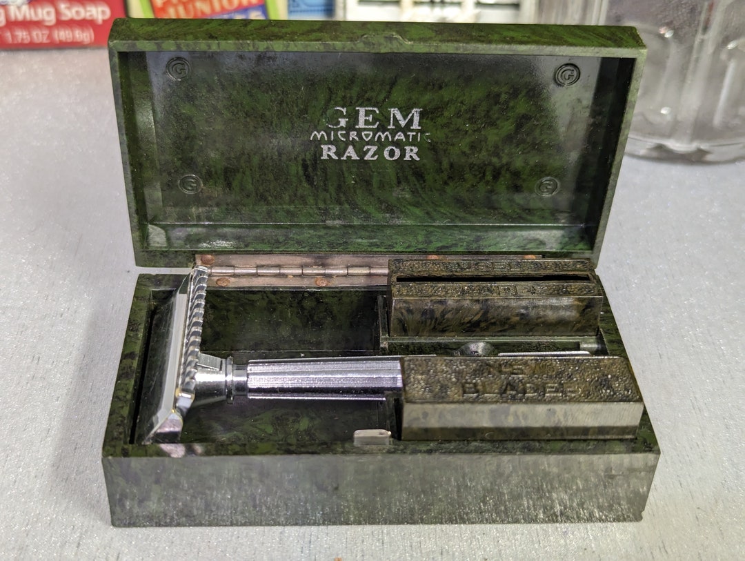1930s Gem Silver Micromatic Vintage Open Comb TTO Single Edge Safety ...