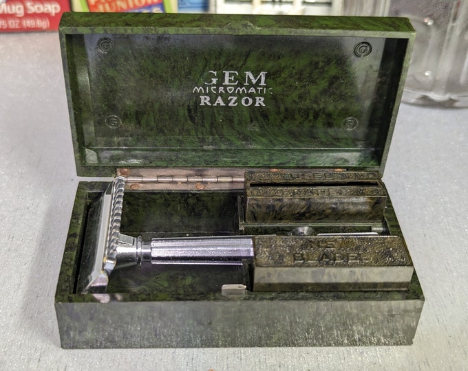1930s Gem Silver Micromatic Vintage Open Comb TTO Single Edge Safety ...