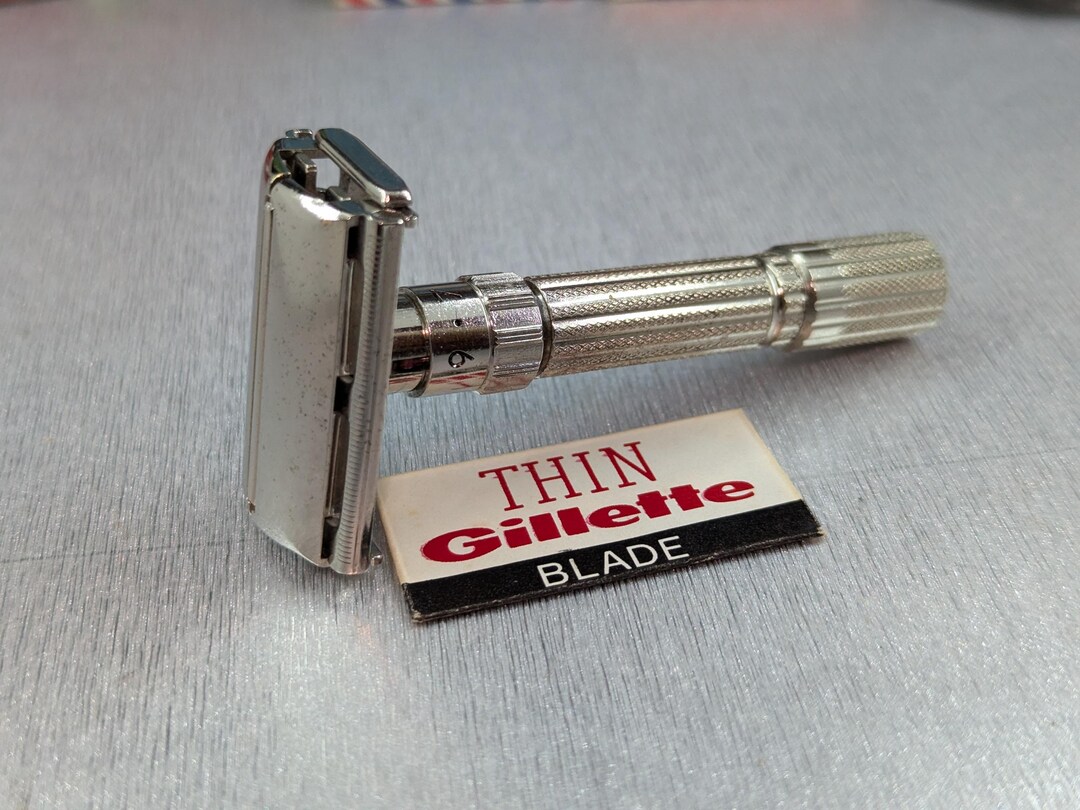 1959 Gillette FATBOY Adjustable Vintage Safety Razor Date Code E4 - Etsy