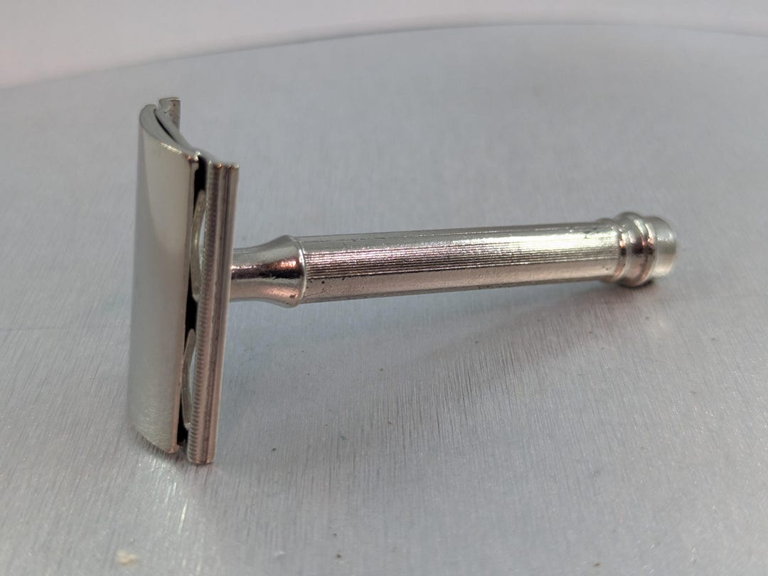 1938-1945 Gillette Pre-war Silver Unique Handled Tech Vintage Safety ...