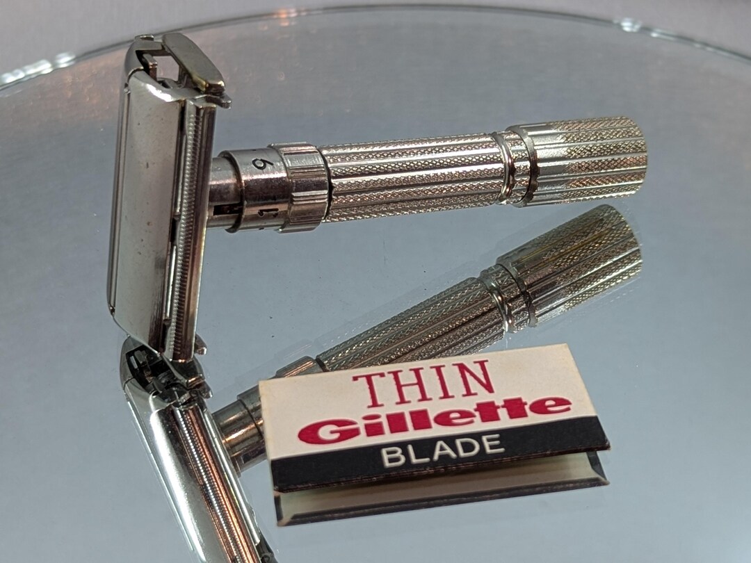 1961 Gillette FATBOY Adjustable Vintage Safety Razor Date Code G1 - Etsy