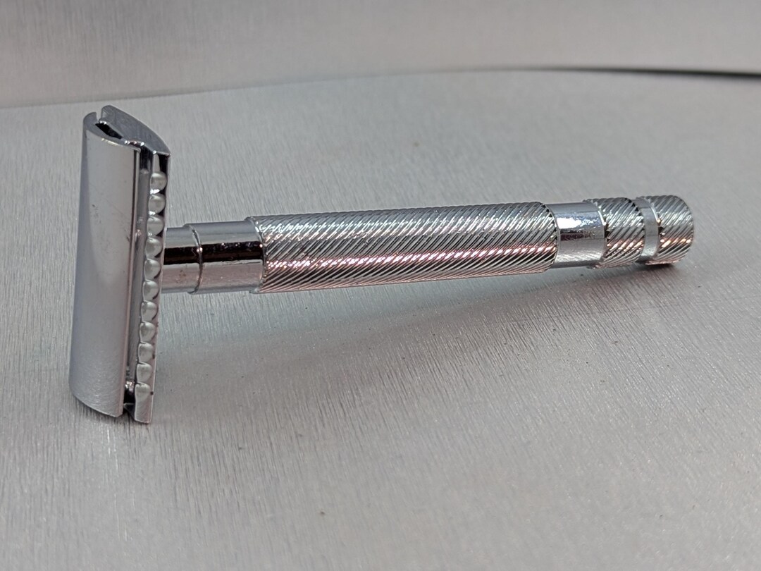 MERKUR 23C Style Long Handle 3 Piece Chrome Closed Comb Safety Razor - Etsy