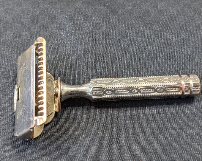 Gem 1912 Vintage Single Edge Safety Razor With Art Deco Handle - Etsy
