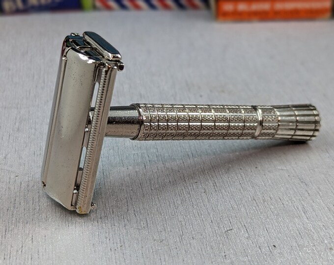 1954 Gillette FIRST YEAR "regular" Flare Tip Super Speed Vintage Safety ...