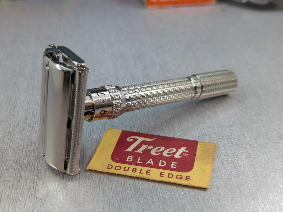 1965 Gillette Slim Adjustable Vintage Safety Razor Date Code K4 - Etsy