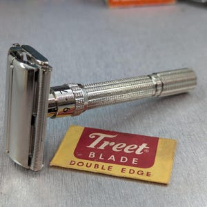 1965 Gillette Slim Adjustable Vintage Safety Razor Date Code K4 - Etsy