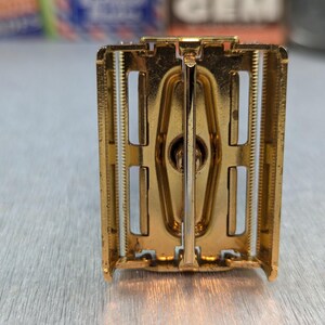 1969 Gillette GOLD Super Adjustable 109 Vintage Safety Razor Date Code ...