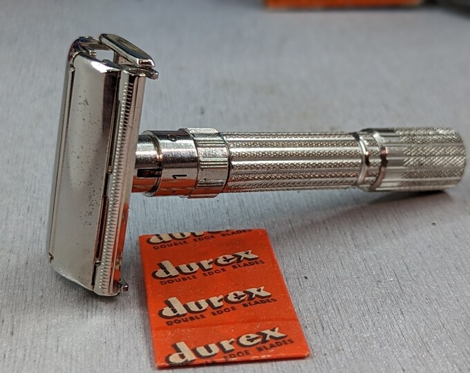 1960 Gillette FATBOY Adjustable Vintage Safety Razor Date Code F1 - Etsy