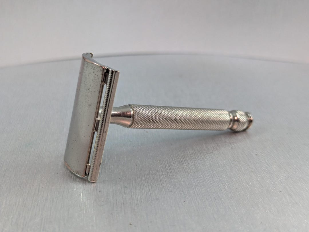 1956 Gillette Silver Tech Vintage Safety Razor Date Code B4 - Etsy