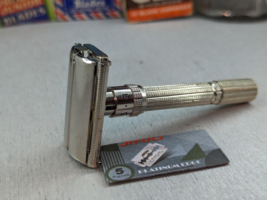 1963 Gillette Slim Adjustable Vintage Safety Razor Date Code I1 - Etsy