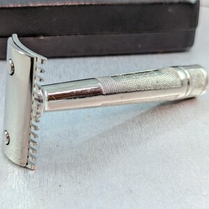 RARE 1930s BARBASOL Open Combo 3 Piece Dual Edge Vintage Safety Razor ...