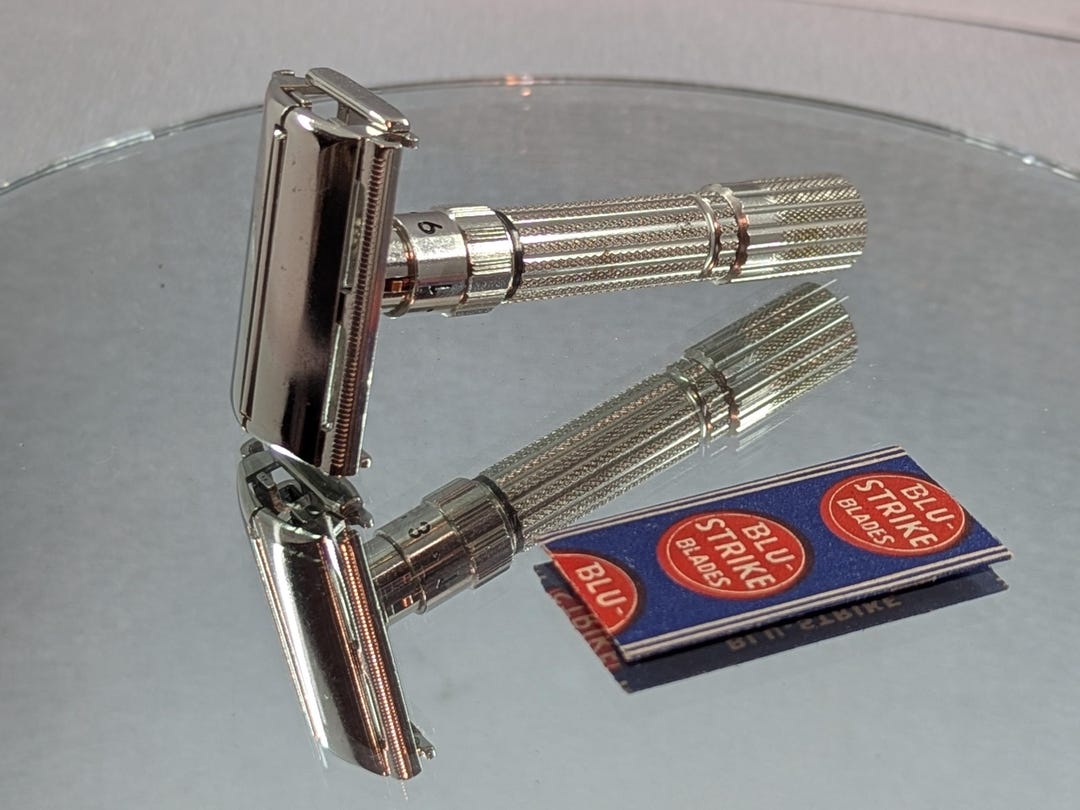 1959 Gillette FATBOY Adjustable Vintage Safety Razor Date Code E1 - Etsy