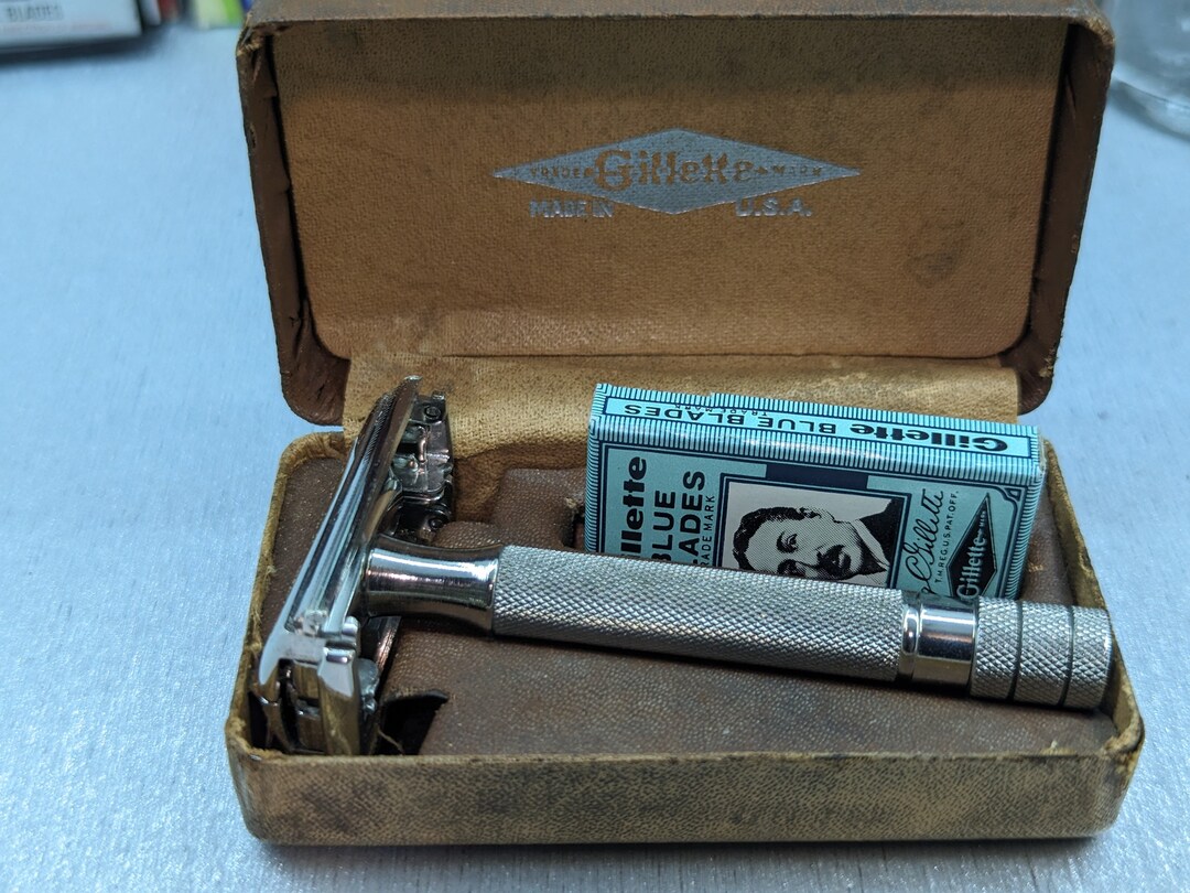 1946 Gillette RANGER TECH Vintage Safety Razor Set in Case - Etsy
