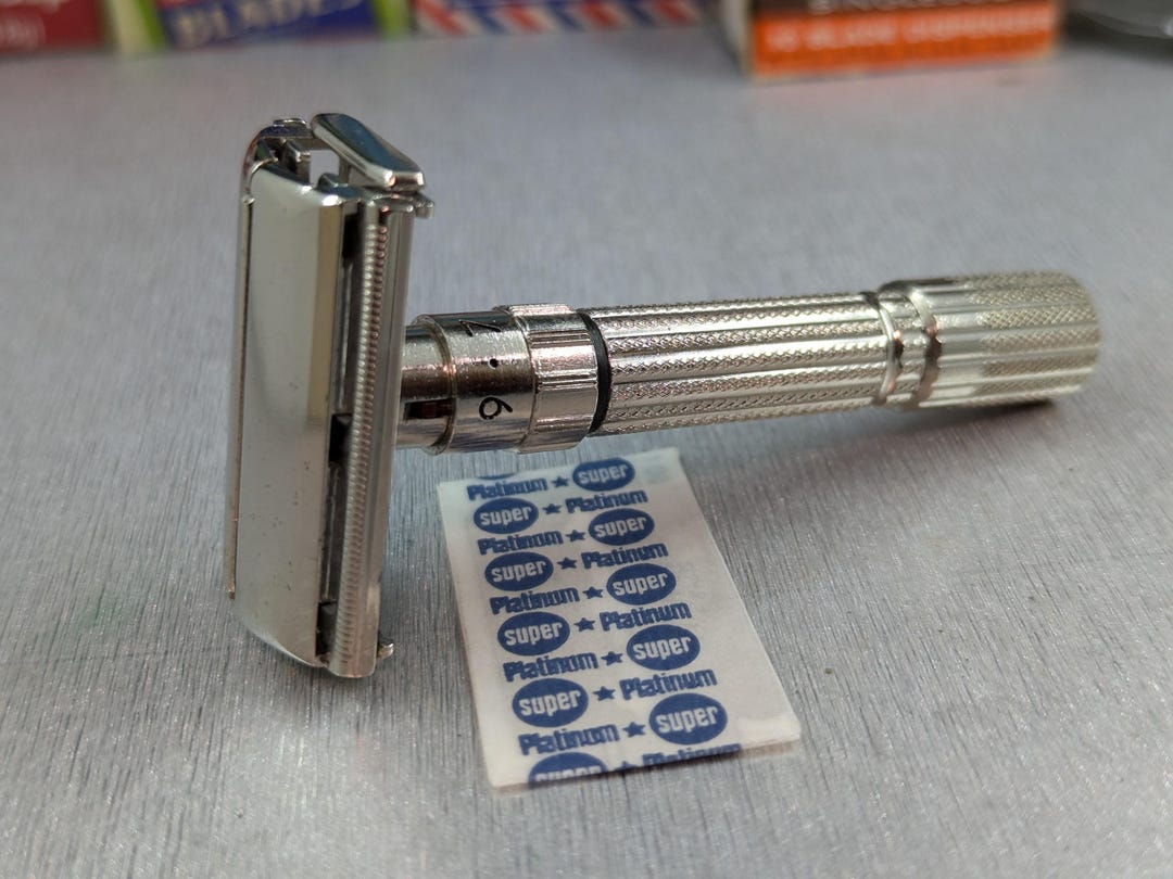 1961 Gillette FATBOY Adjustable Vintage Safety Razor Date Code G1 - Etsy