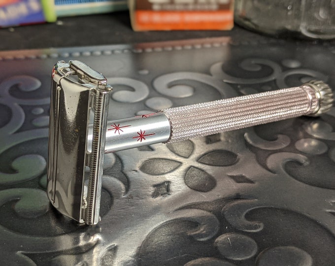 1970 Lady Gillette PINK Starburst Vintage Safety Razor Date Code P1 - Etsy