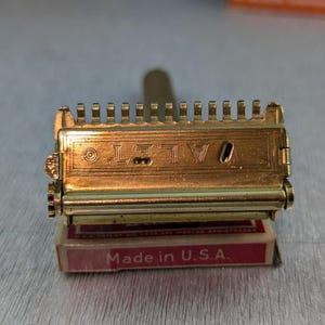1928-1935 Gold VALET AUTOSTROP VC2 Vintage Single Edge Safety Razor ...