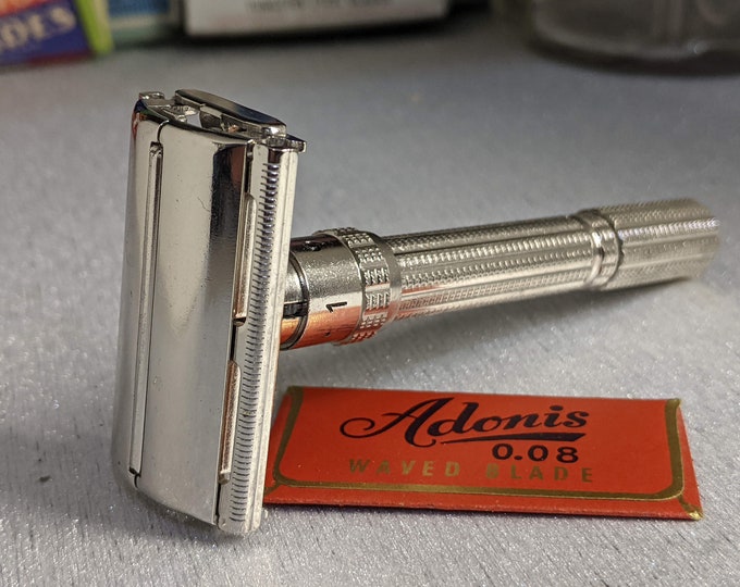 1966 Gillette Slim Adjustable Vintage Safety Razor Date Code L4 - Etsy