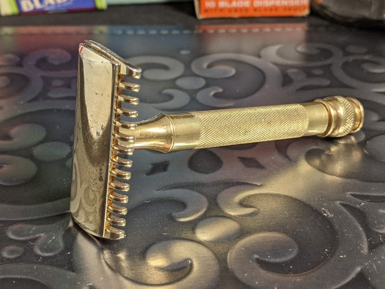 1930s GOLD COOPER Vintage Safety Razor - Etsy