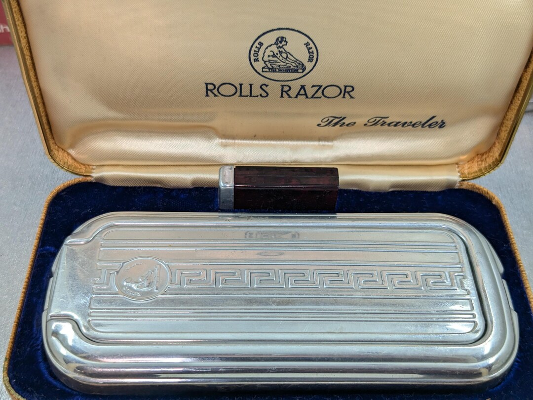1950s "the Traveler" Viscount Model ROLLS RAZOR in Leather Case With ...