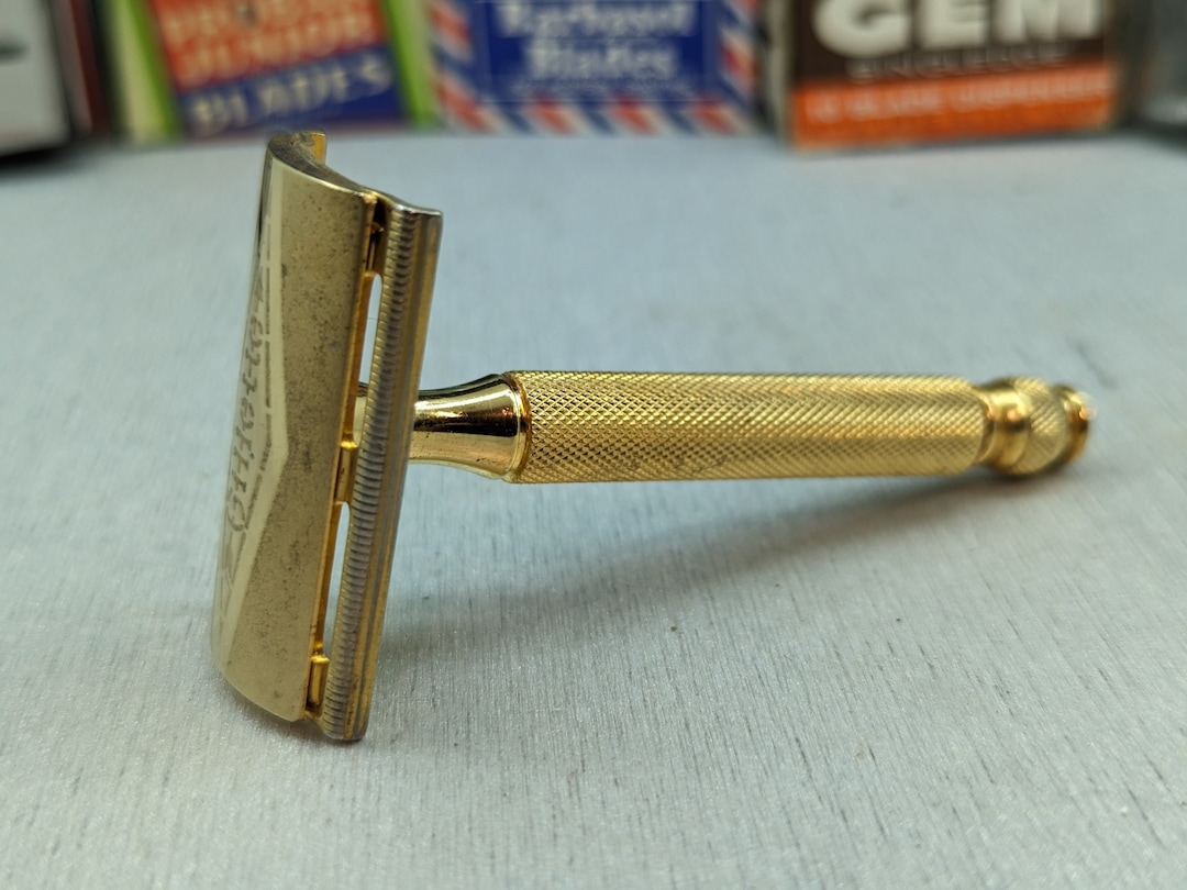 1940s Gillette GOLD Tech Vintage Safety Razor No Date Code - Etsy