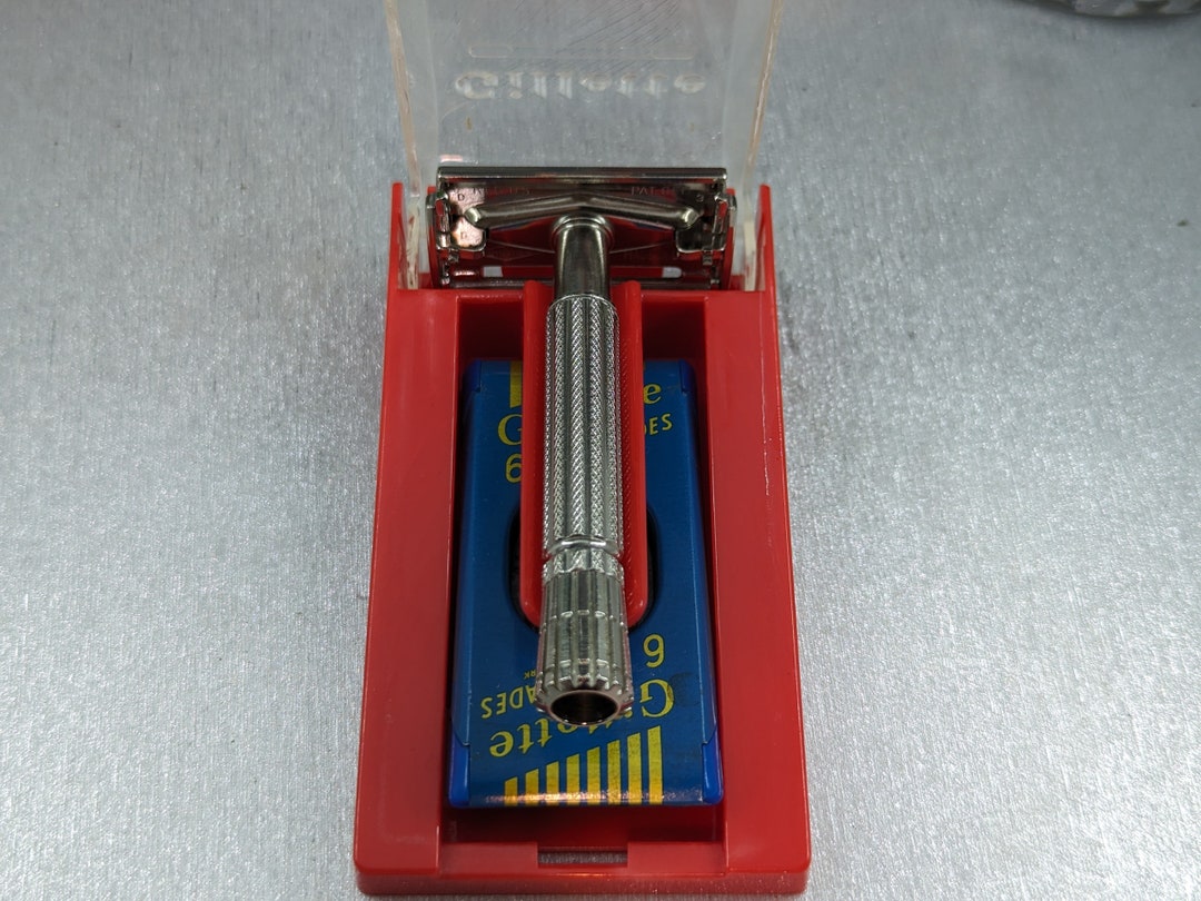 1958 Gillette TV Special Flare Tip Super Speed Vintage Safety Razor Set ...