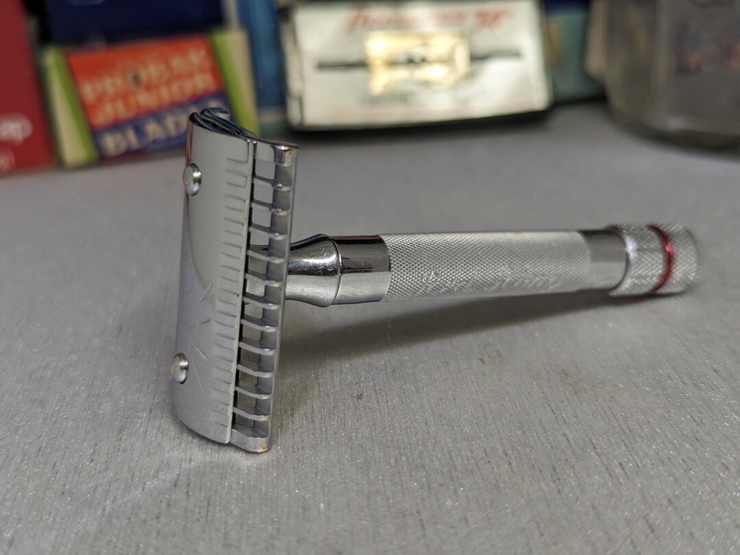 1930s ECLIPSE RED Ring Dual Edge Vintage Safety Razor Made - Etsy