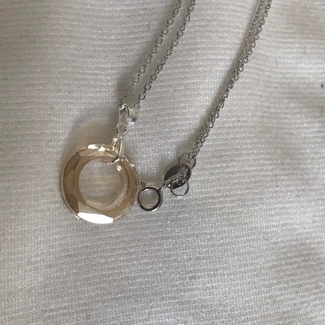 Swarovski Crystal Custom Pastel Handmade Necklace, Anniversary Gift ...