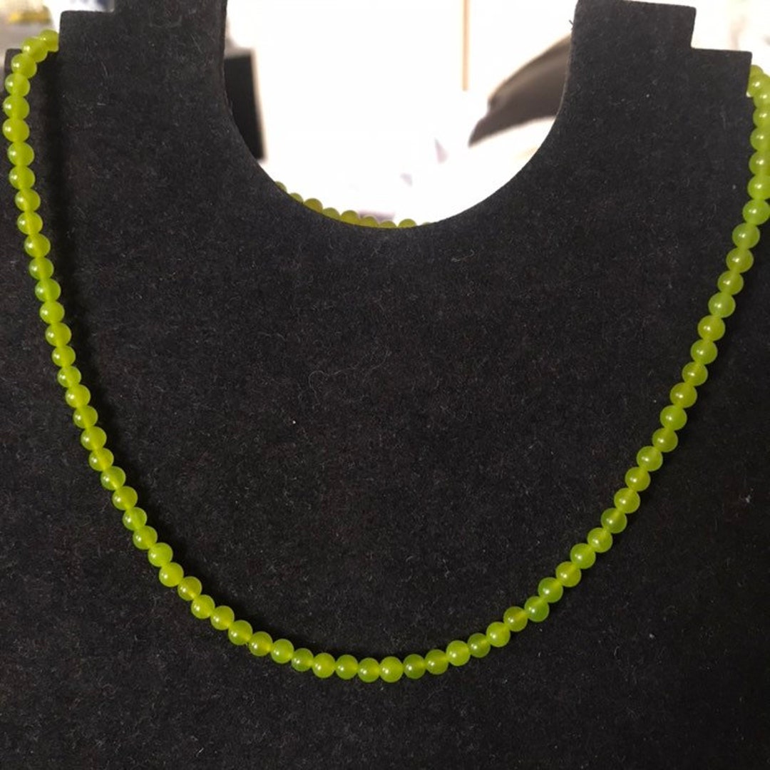 Peridot Silver Necklace , Anniversary Gift ,gift for Birthday ...